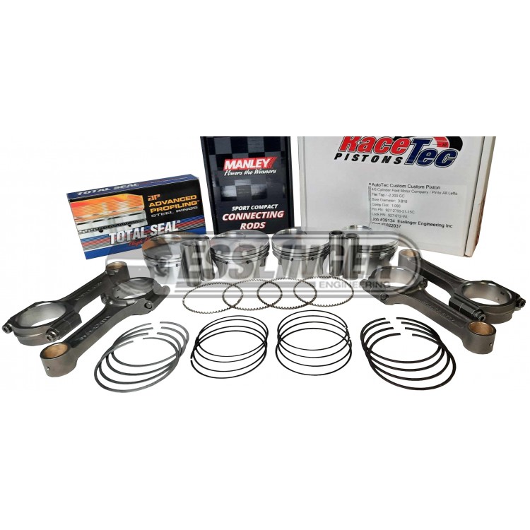 FORD 2300 SOHC 5.7" Long Rod & Piston Kit (3.820") - Ford 2300 SOHC 5.7 ...